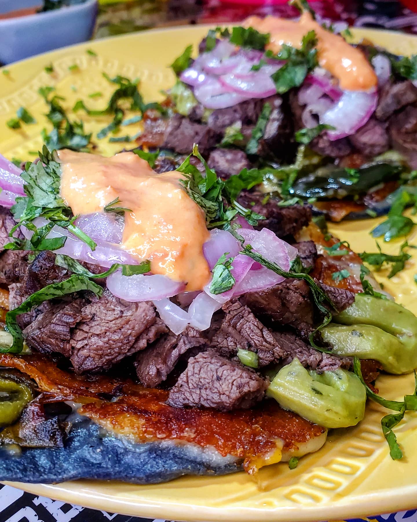 TACO DAY 709/1000STUFFED POBLANO TACOS with a creamy red serrano & hab ...