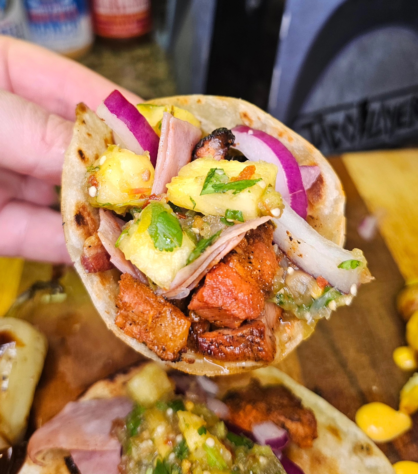 TACO DAY 1630 – RAY’S TRIPLE PORK TACOS – TACOSLAYERS.COM